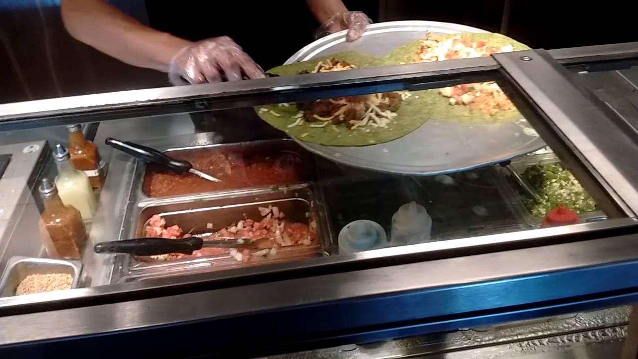 His and Hers Monster burritos under construction at Freebirds, Austin ...