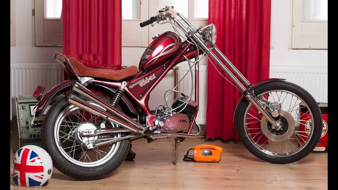 Moped-Garage Fuhrpark Heute AME Chopper Einzelstück - YouTube