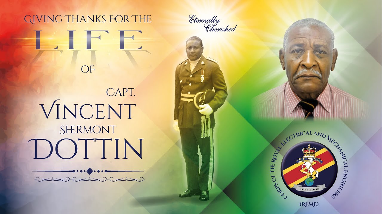 Giving Thanks for the Life of -- CAPT. VINCENT SHERMONT DOTTIN - YouTube