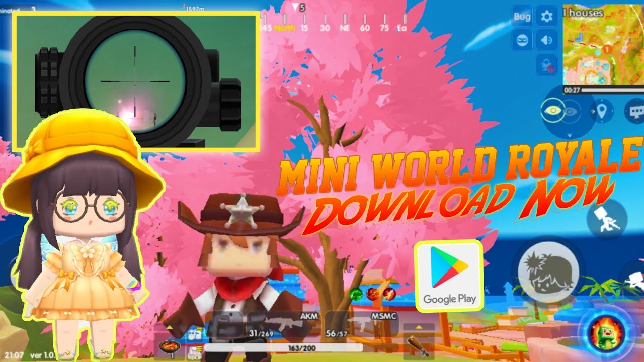 mini world royale New Battle royale games and 1GB 2GB Ram Phone 📱 - YouTube
