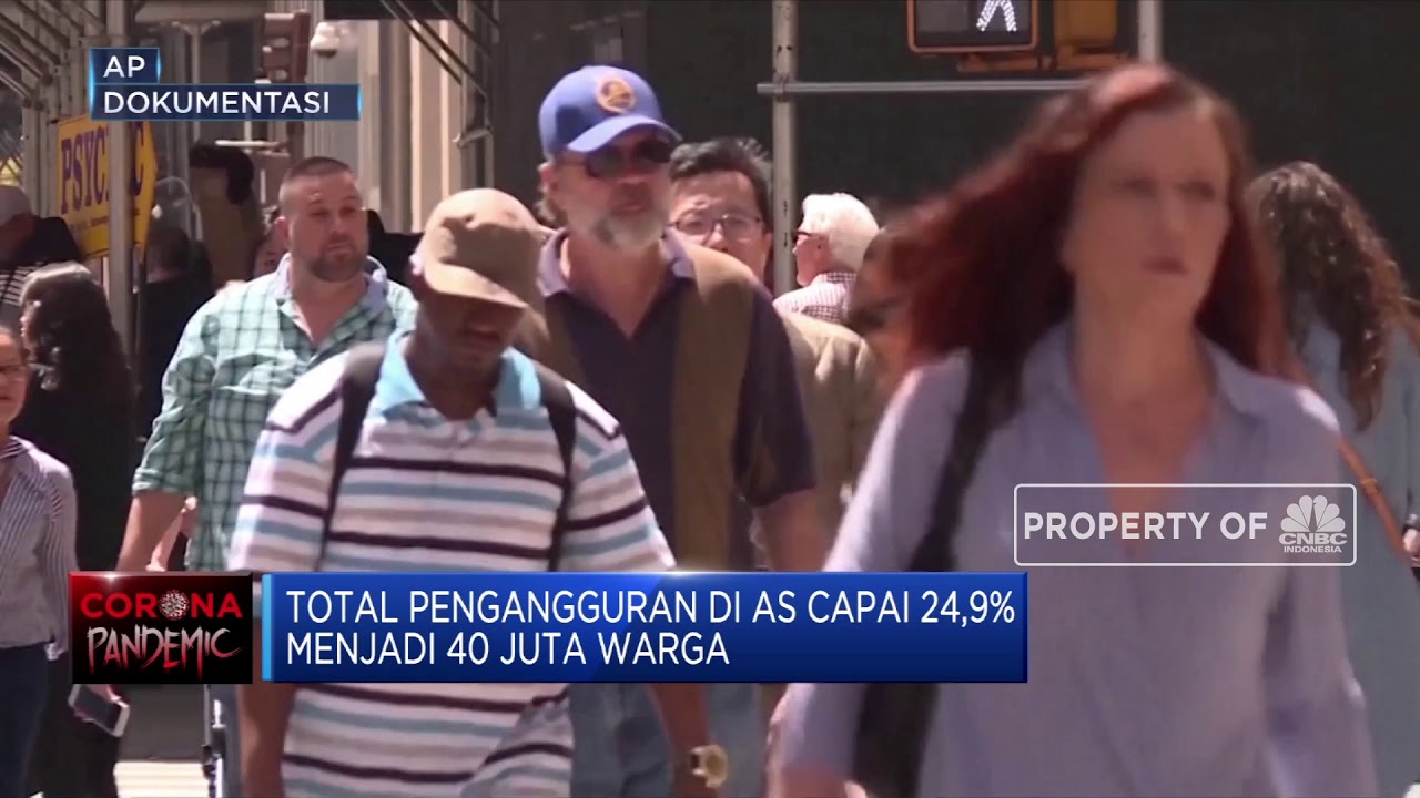 Horror! Angka Pengangguran AS Capai 40 Juta Orang - YouTube