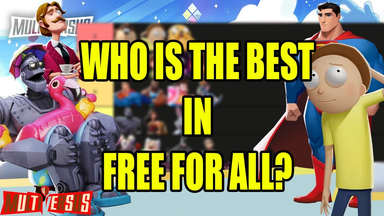 WHO is THE BEST in FFA? | MultiVersus FREE FOR ALL Tier List - YouTube