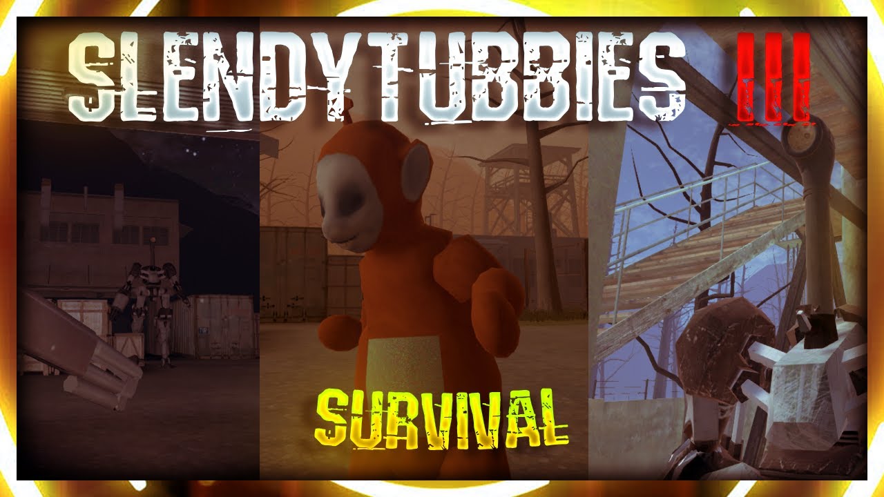 Slendytubbies 3 survival - Military Base (Day,Dusk,Night) - YouTube