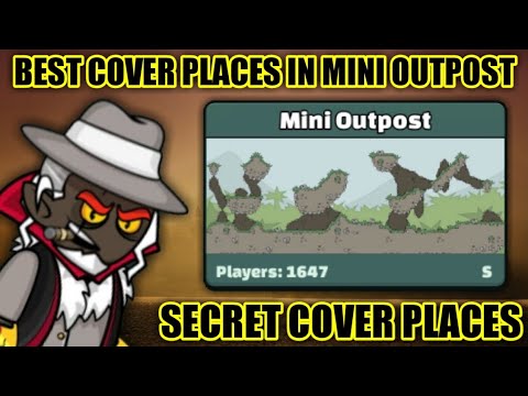 Mini Militia Best Cover Places In Mini Outpost Map - YouTube
