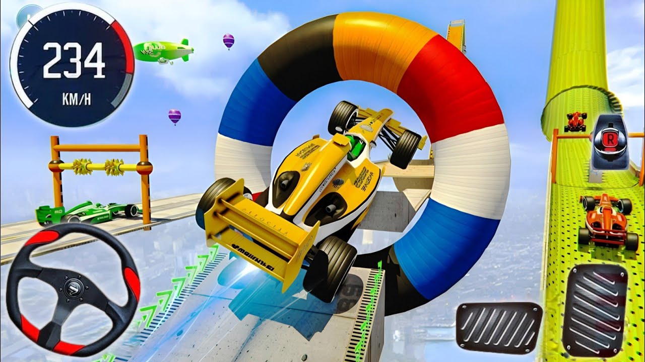 Maga Ramp Formula Car Racing Stunt - Maga Ramp Formula Racing Car Sim ...