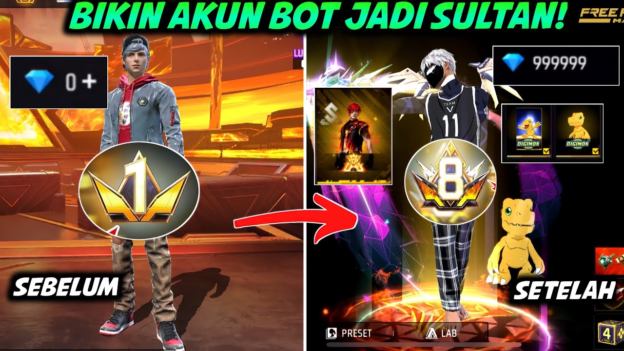 GW BUAT AKUN BARU, TERUS GW JADIIN AKUN SULTAN TOP UP JUTAAN?😱 - YouTube