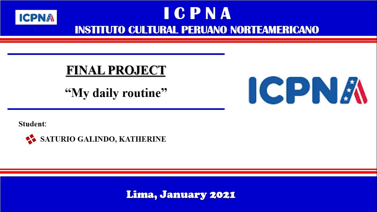 Final Project for basic 3 : MY DAILY ROUTINE - YouTube