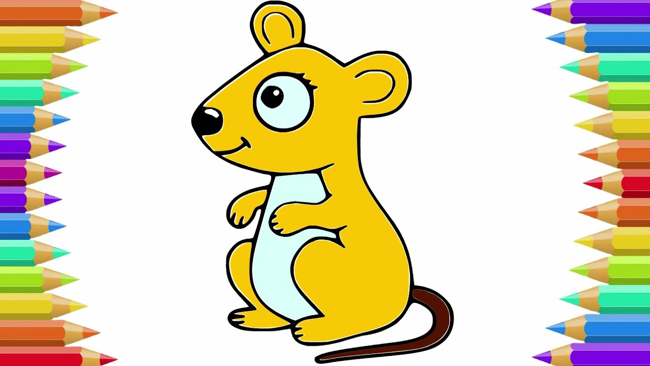 រៀនគូររូបនិងផាត់ព័ណ សេះ, កណ្ដុរ, ផ្លែពោត, ផ្លែត្រប់ និង Apolo #drawing ...