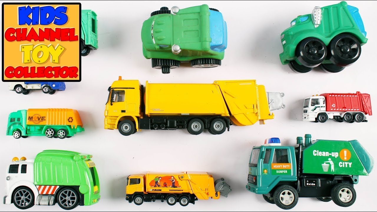 Learn About Types of Garbage Trucks for Kids + More Fun Toy Videos ...