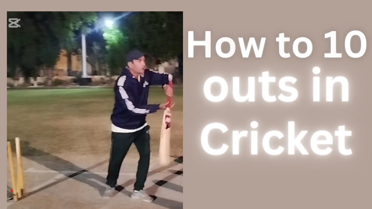How to 10 outs in Cricket #cricket #howtohitstraightdrive # ...