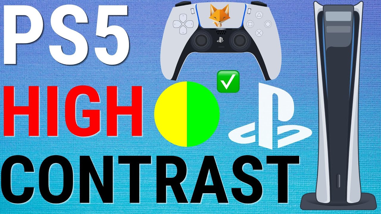 How To Enable High Contrast Mode On PS5 - YouTube
