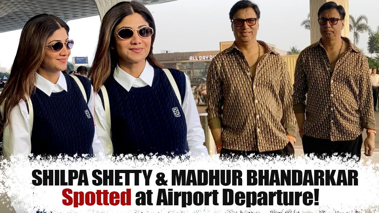 Shilpa Shetty & Madhur Bhandarkar Spotted at Airport! #ShilpaShetty ...