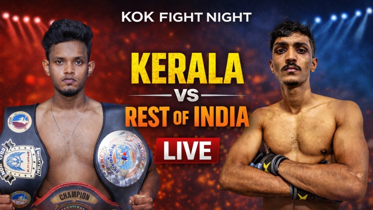 KOK Fight Night LIVE | Kerala vs Rest of India | Kickboxing | K1 Kerala ...
