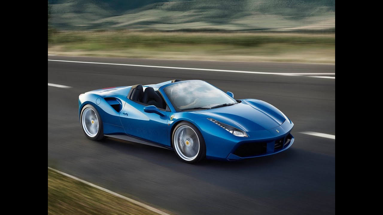 Ferrari 488 Spider, The Most Powerful Folding Roof Model - YouTube