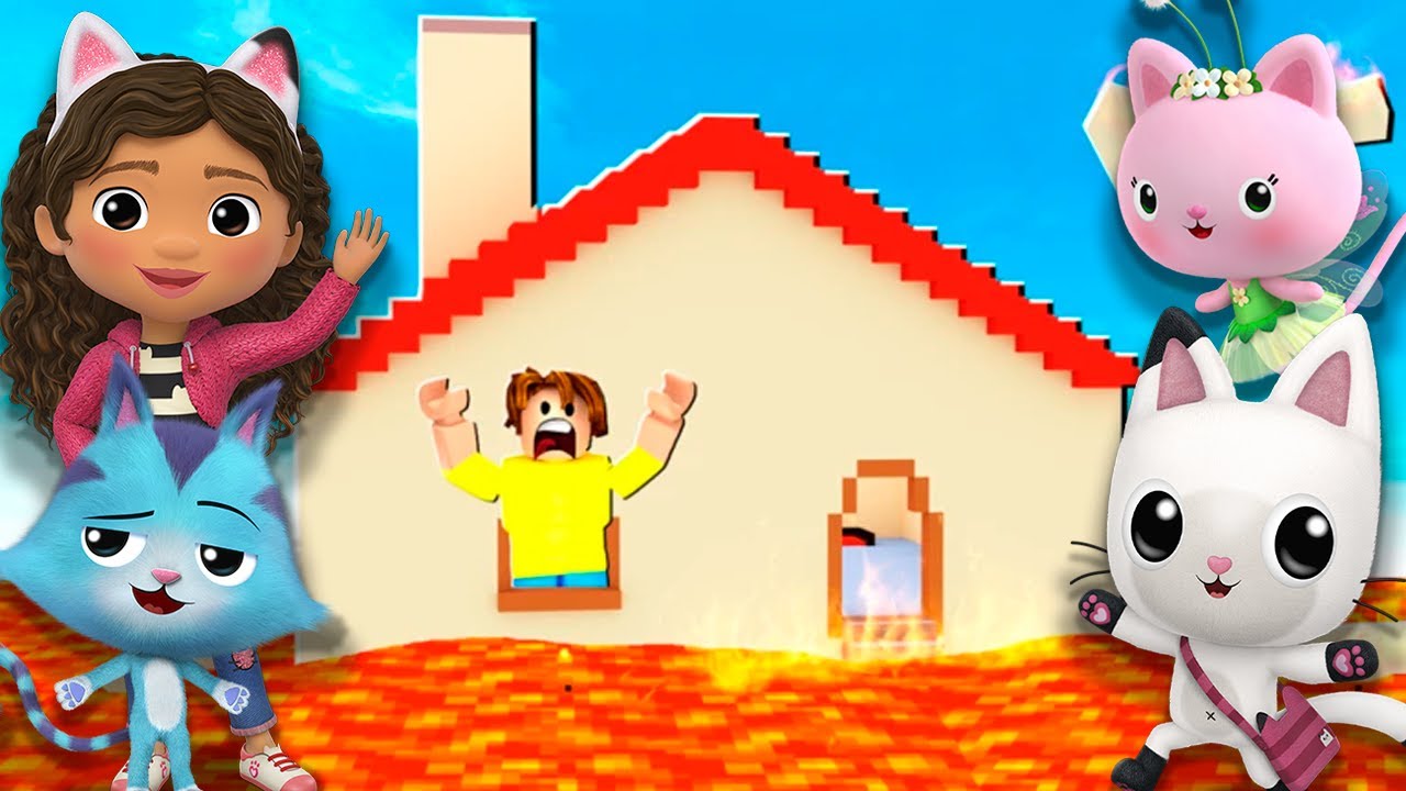 Gabby's Dollhouse PLAY The Floor Is LAVA in Roblox! - YouTube