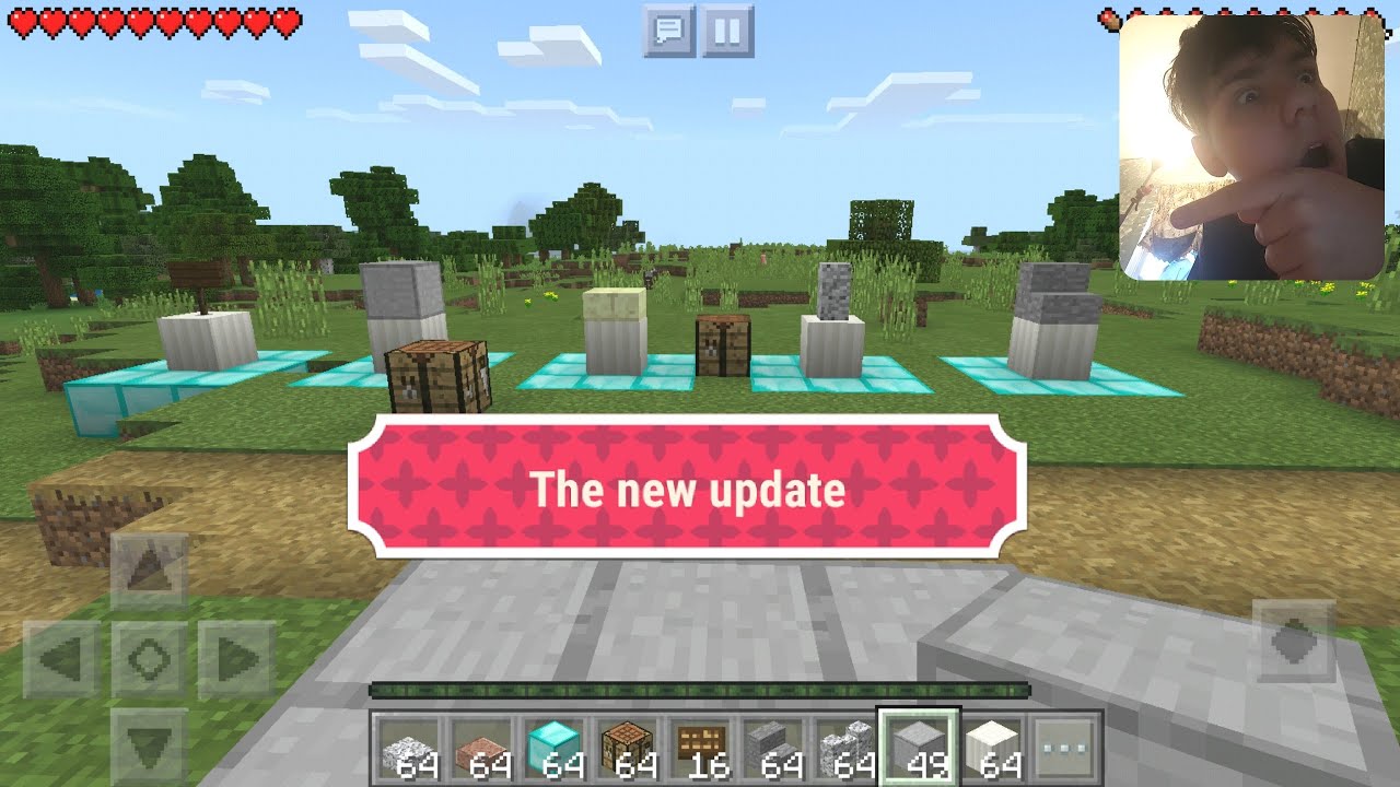 The newest Minecraft update completed with crafting recipes - YouTube