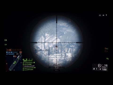 SRR-61 Long Range Sniping Battlefeild 4 - YouTube