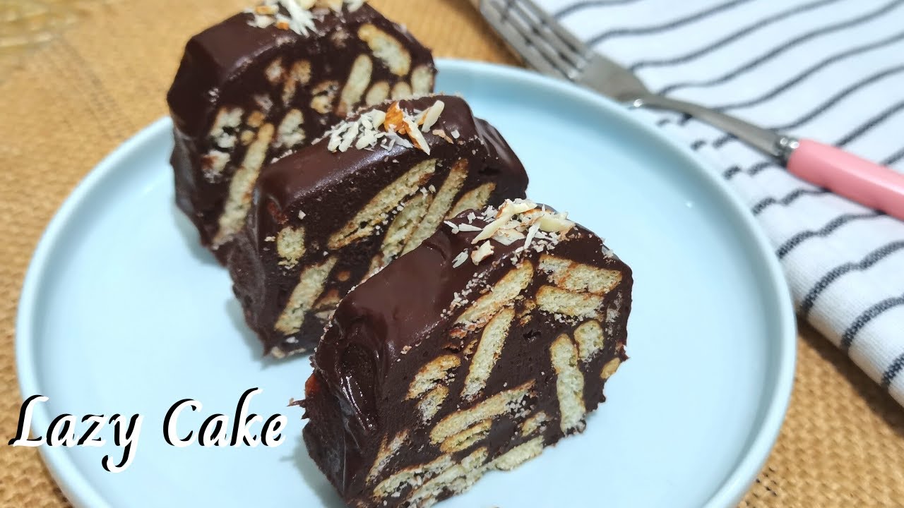 LAZY CAKE | CHOCOLATE BISCUIT CAKE | NO BAKE CHOCOLATE CAKE - YouTube