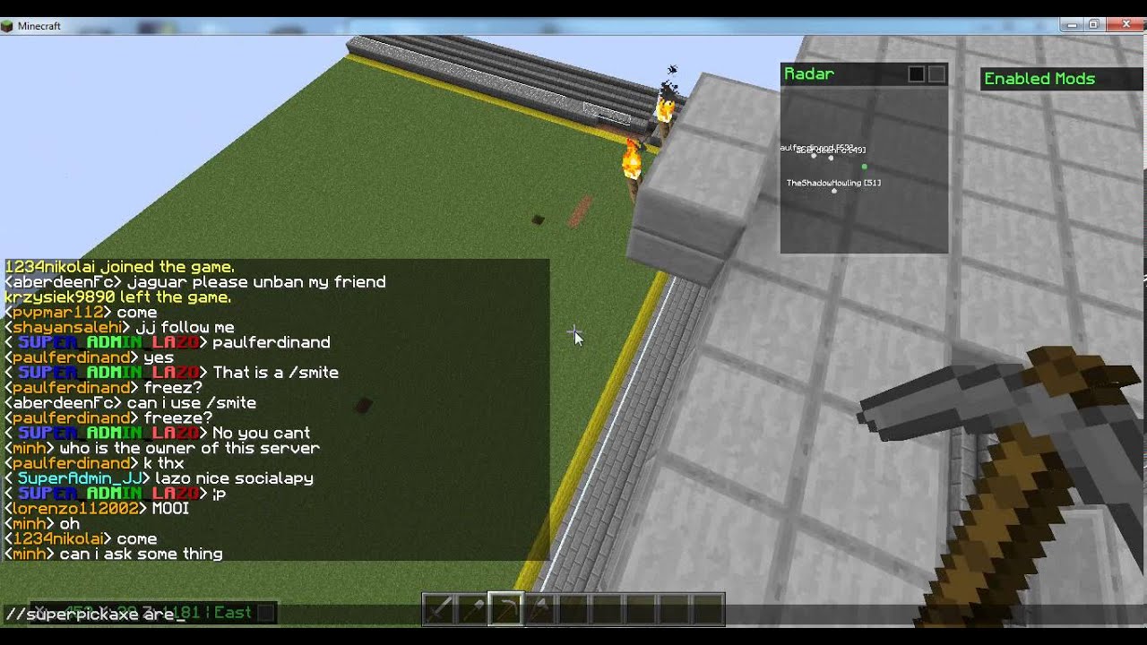 Griefing a random server... Free OP server! - YouTube