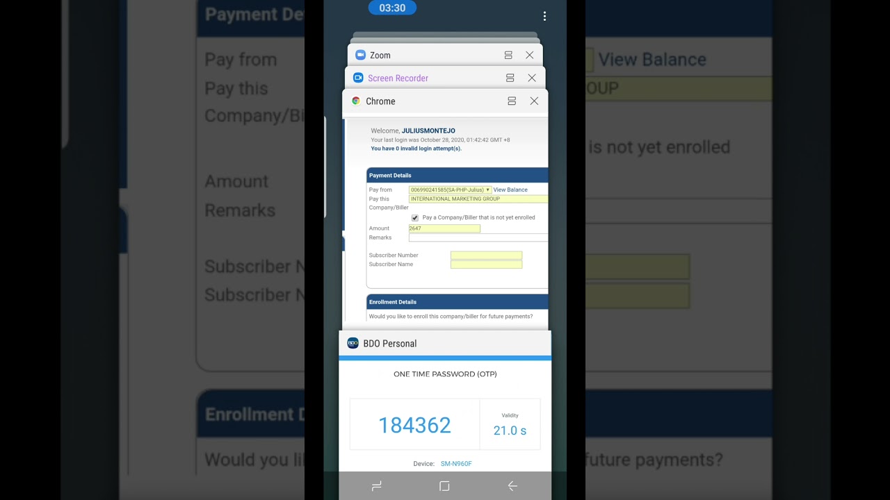Kaiser Sub pay BDO Bills Payment Offline and Online using Mobile - YouTube
