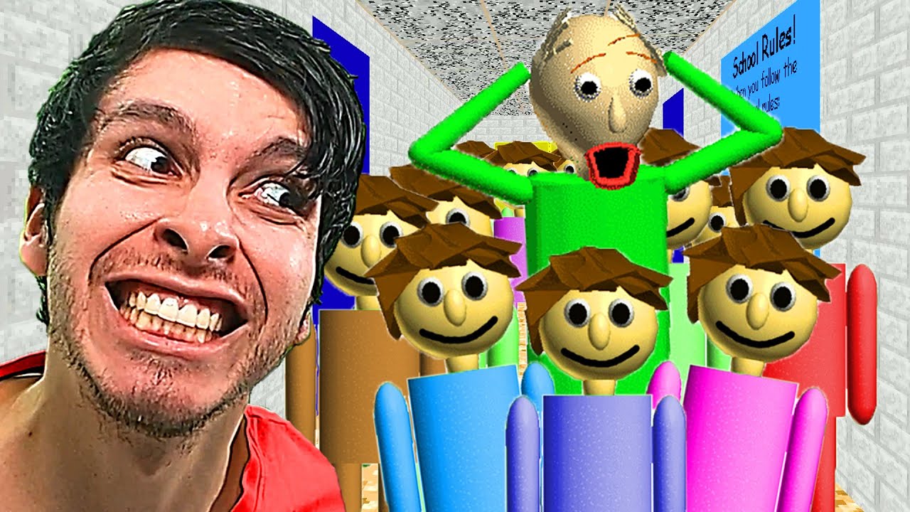 EL PROFESOR BALDI pero con 100 ESTUDIANTES NUEVOS !! - YouTube