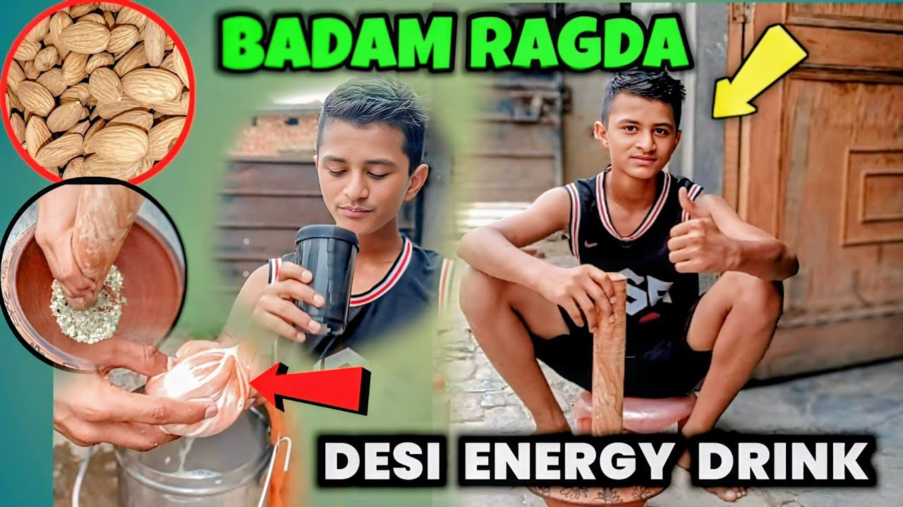 BADAM RAGDA RECIPE 👌| DESI ENERGY DRINK 💪 high protein - YouTube