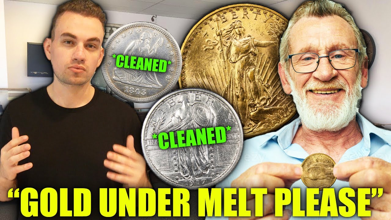 We Traded GOLD UNDER MELT For His CLEANED Coin Collection! - YouTube