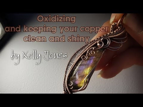 Oxidising copper jewellery and after care. - YouTube