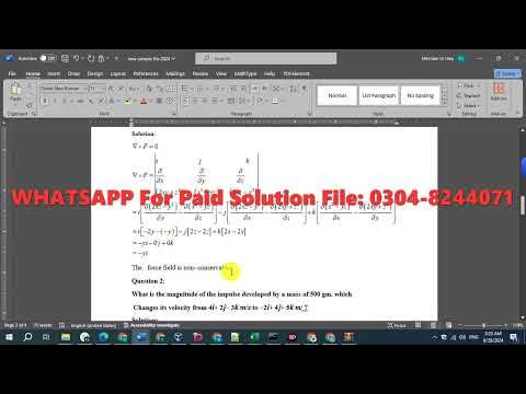 MTH622 Assignment 2 Solution Spring 2024 By Lubna Mustafa, MTH622 Assignment 2 2024 - YouTube