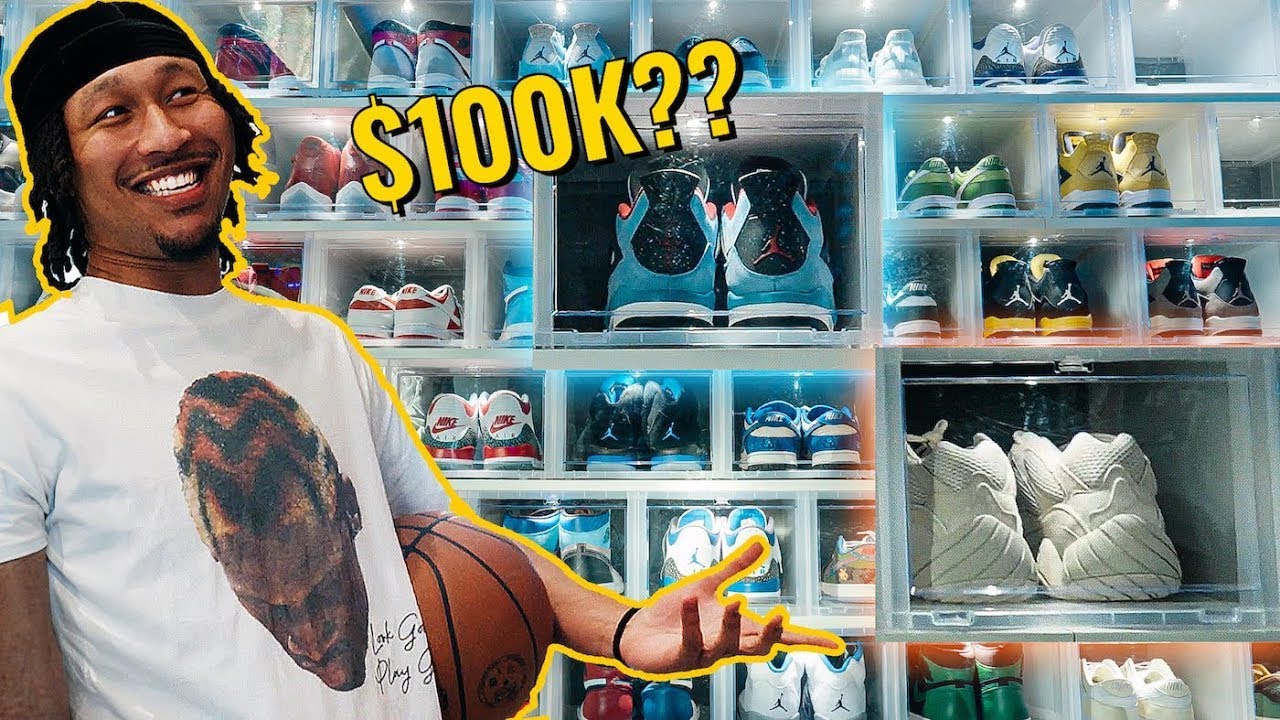 Inside An NBA Player's Sneaker Closet 💰 - YouTube