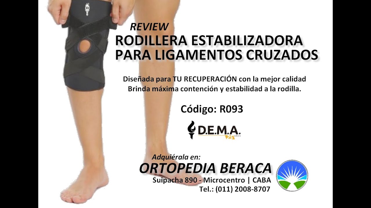 Tutorial Cómo colocar Rodillera para Ligamentos Cruzados - YouTube