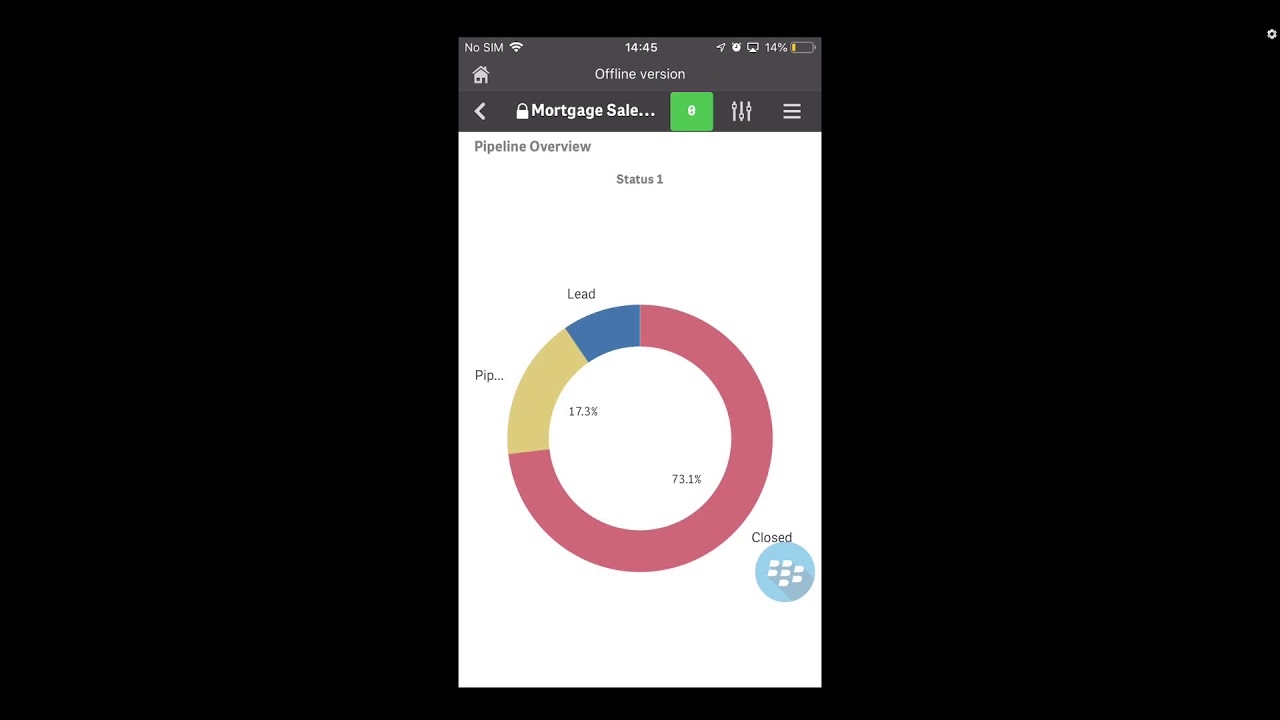 Qlik Sense Mobile for BlackBerry walkthrough demo - YouTube