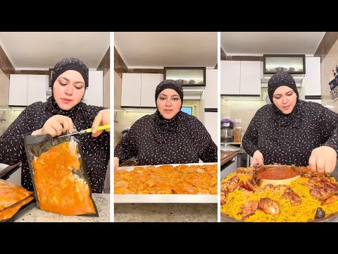 مستحيل يصدقوا إنك عملتي الأكلة دي في الوقت ده  شيش طاووق + رز بسمتي بالخلطة ينقذ أي عزومة 😍