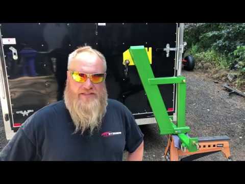 3 point reciever hitch and log skidding boom for John Deere - YouTube