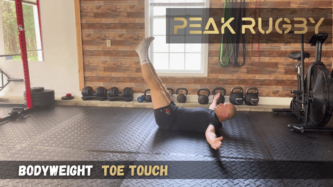 How to Do Bodyweight Toe Touch | Core & Flexibility Exercise - YouTube
