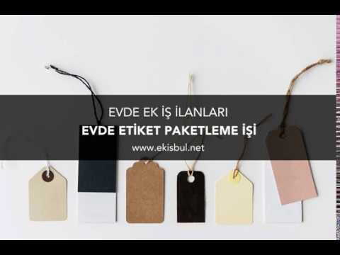 Evde Ek İş: Evde Etiket Paketleme İşi