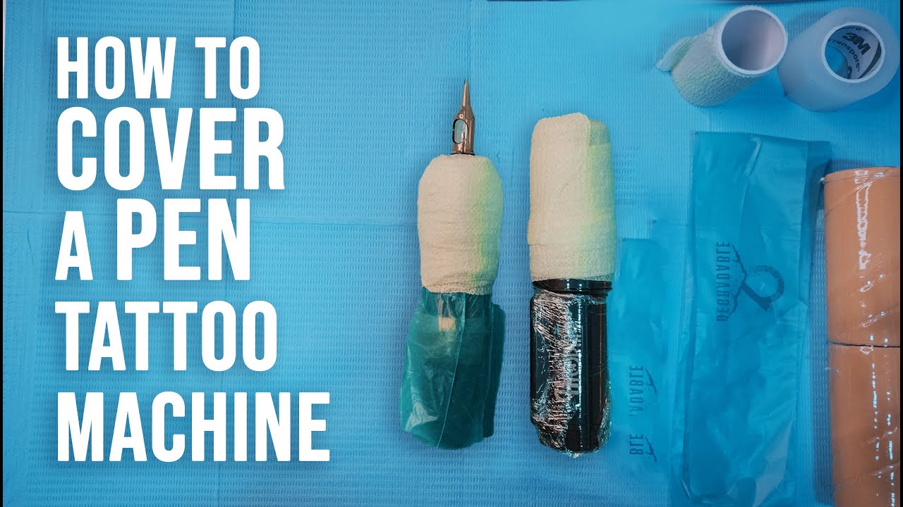 How to cover a Pen Tattoo Machine - YouTube