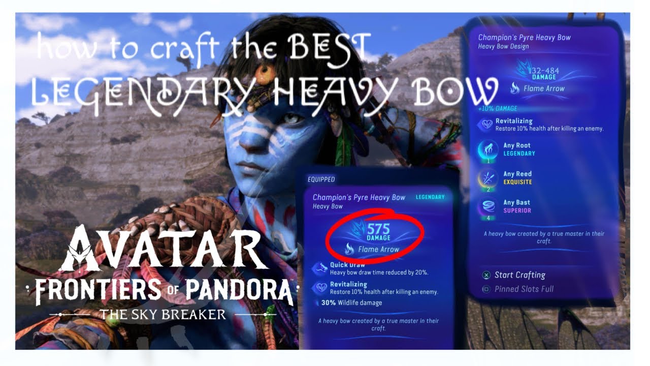 how to craft THE BEST HEAVY BOW [AVATAR: Frontiers of Pandora - The Sky ...