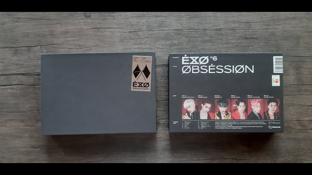 EXO OBSESSION ALBUM (X-EXO VER.) UNBOXING - YouTube