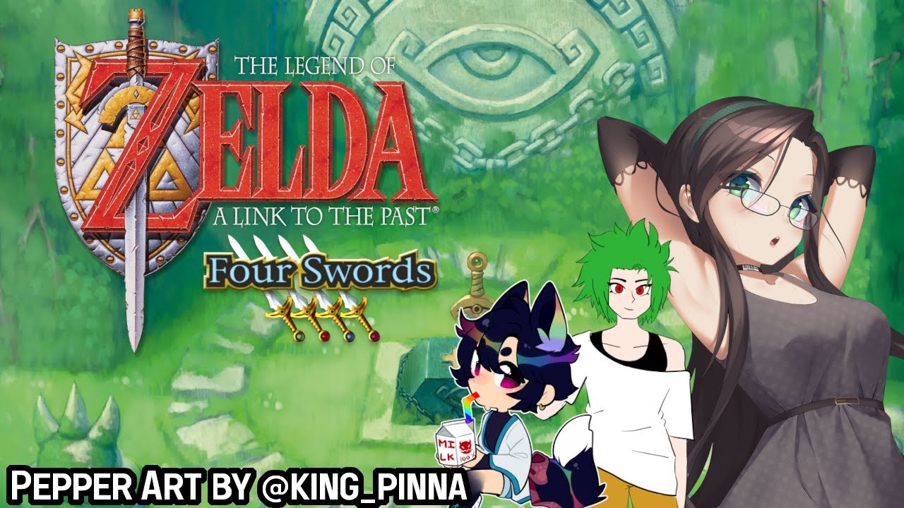 [ZELDA: ATTP & FOUR SWORDS] Putting our swords together! - YouTube
