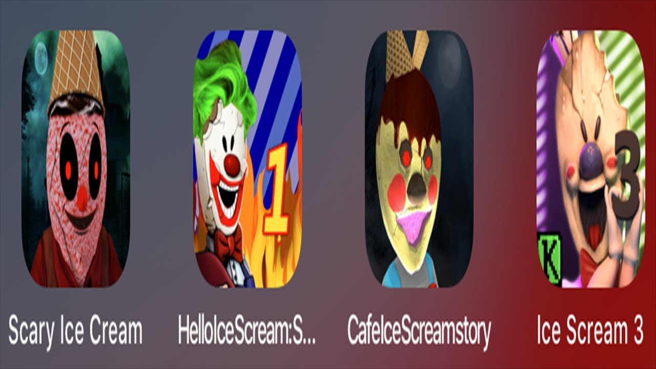 Scary Ice Cream , Hello Ice Scream: Scary Evil , Cafe Ice Scream story ...