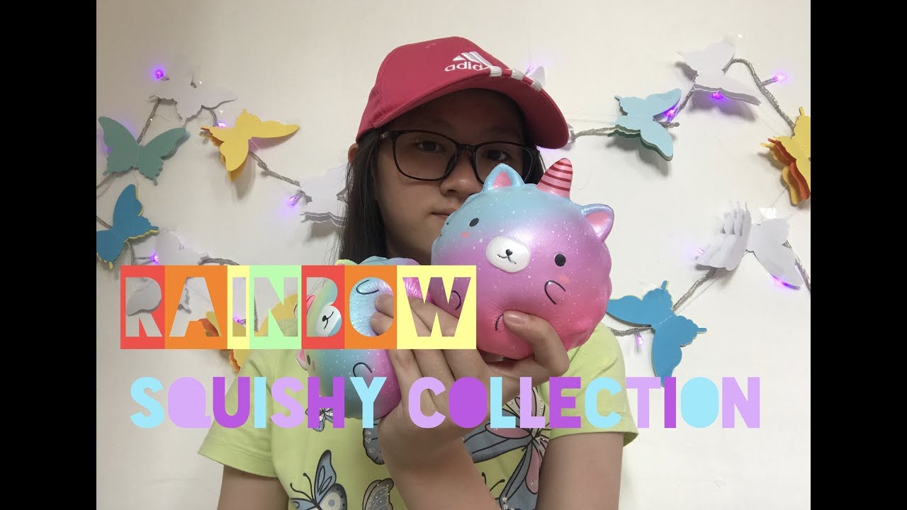 Rainbow squishy collection - YouTube
