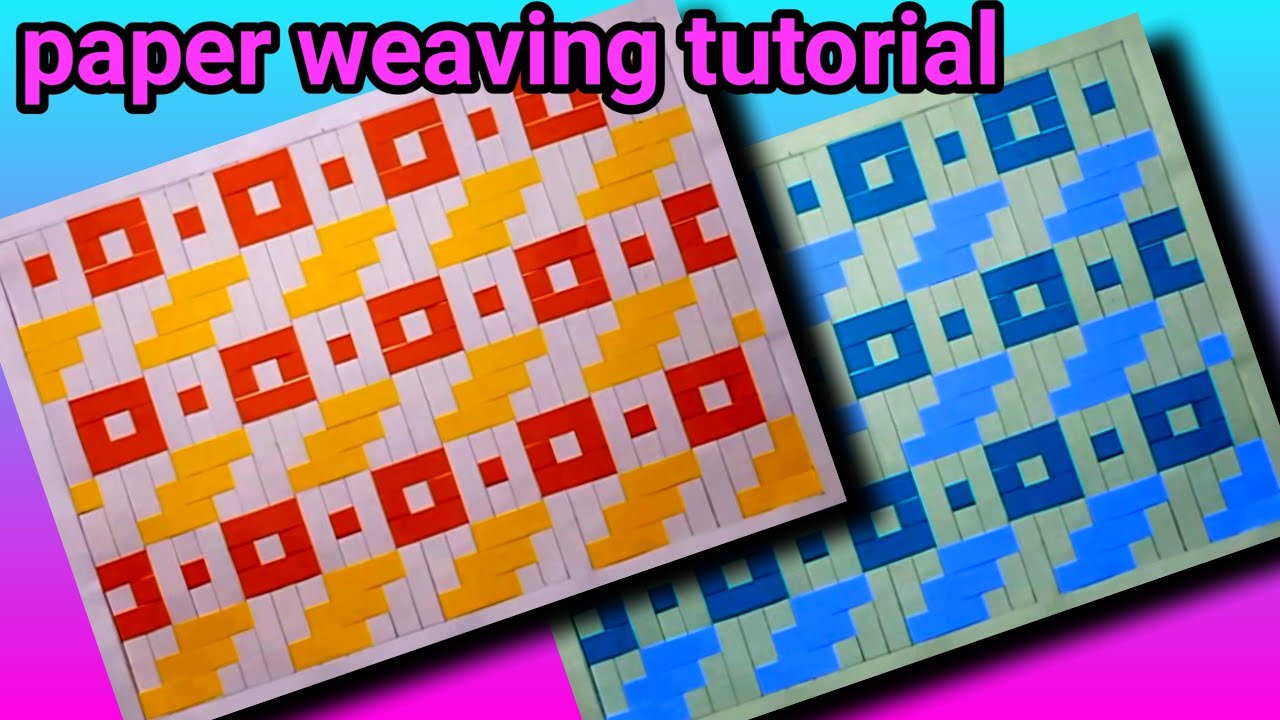 how to make paper weaving craft, weaving with paper strips, paper ...