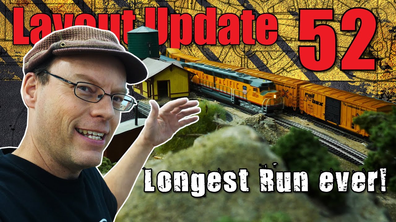 Longest Distance Run Ever on This Train Layout. Update 52 - YouTube