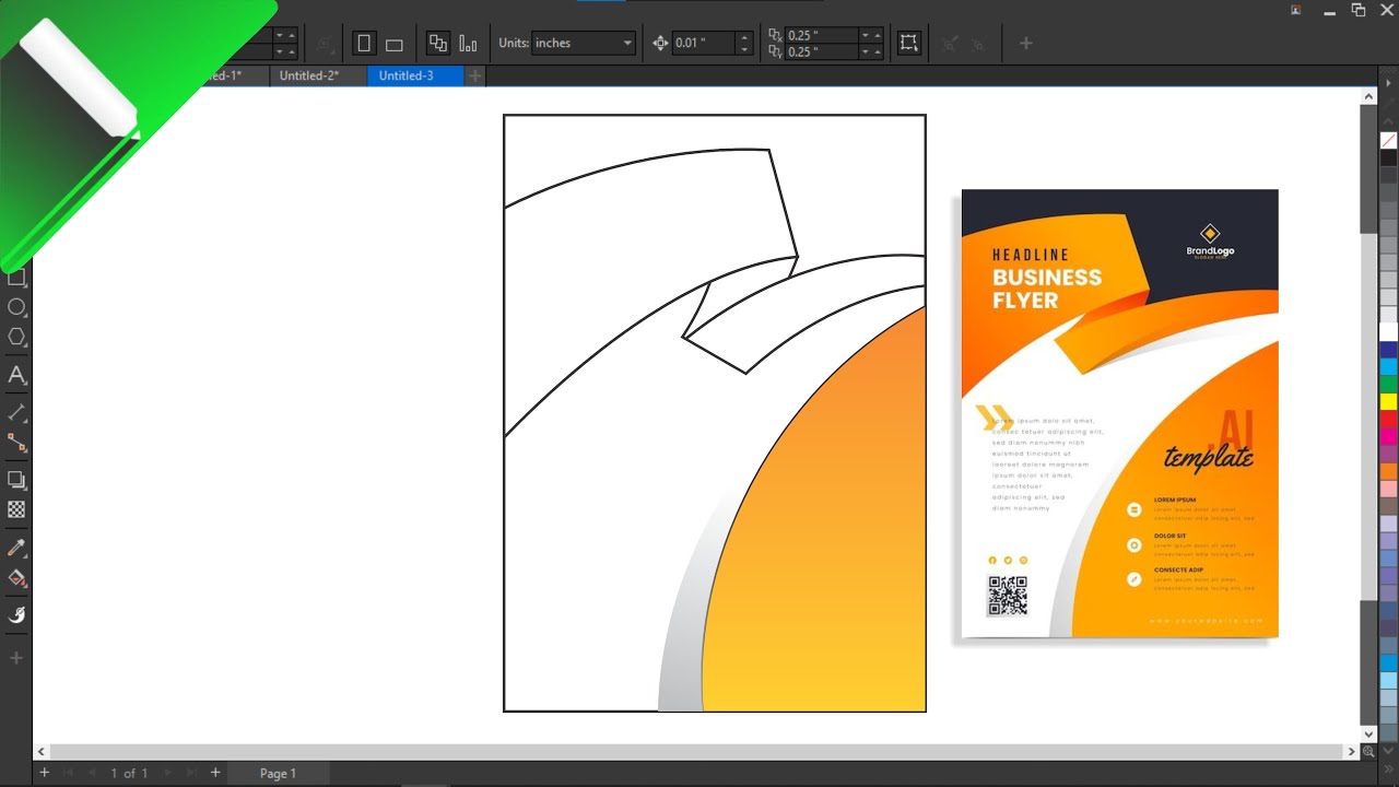 How To Create A Flyer Poster| Modern Business Flyer Template - YouTube