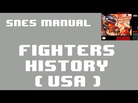 [SNES Manual] Fighter's History (USA) Animated Game Manual - for Super Nintendo / Famicom - YouTube