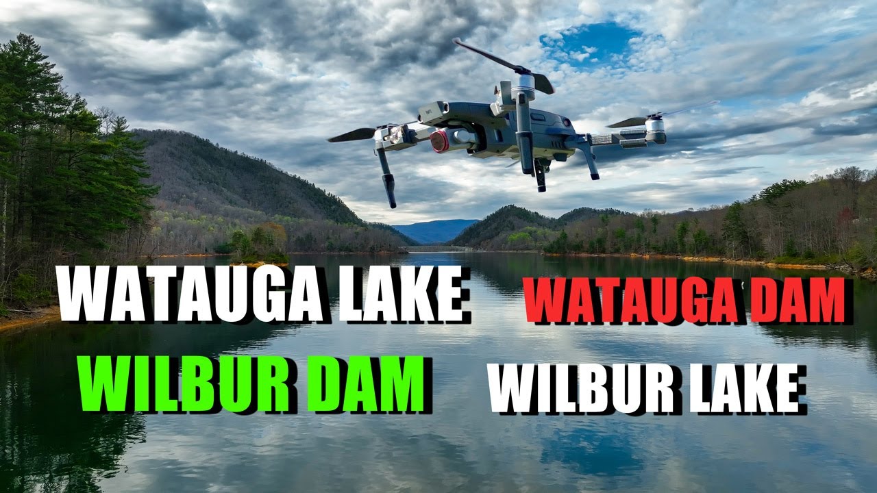 Watauga Lake and Dam - Wilbur Lake and Dam - Tennessee - Drone ...