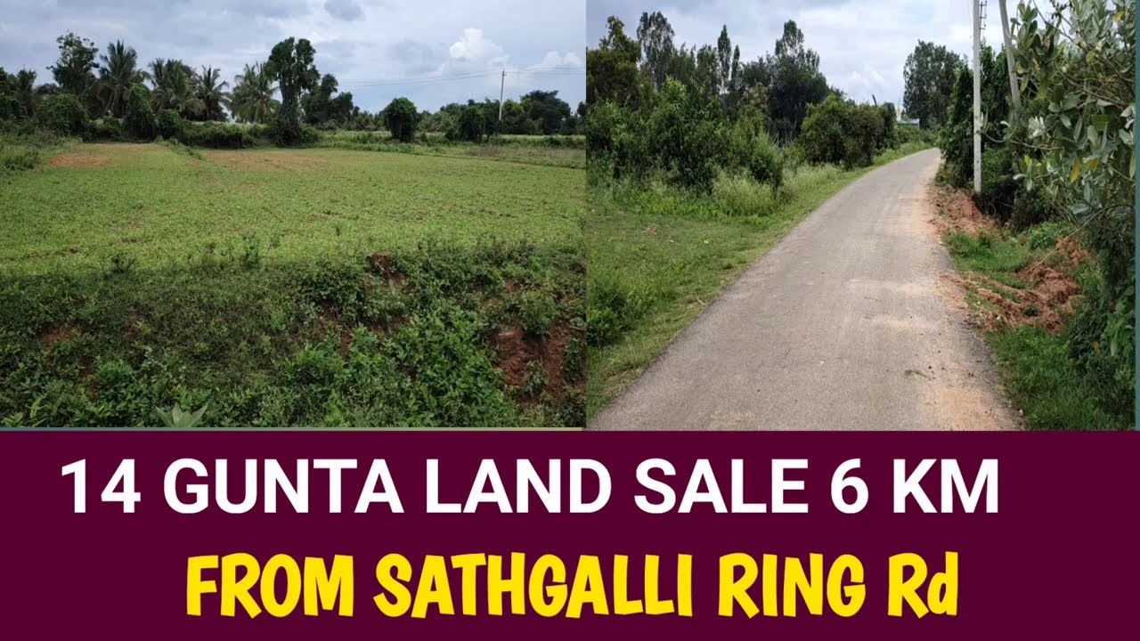 City Near 14 Gunta Land For Sale 5.5 Km From Sathgalli Junction - YouTube