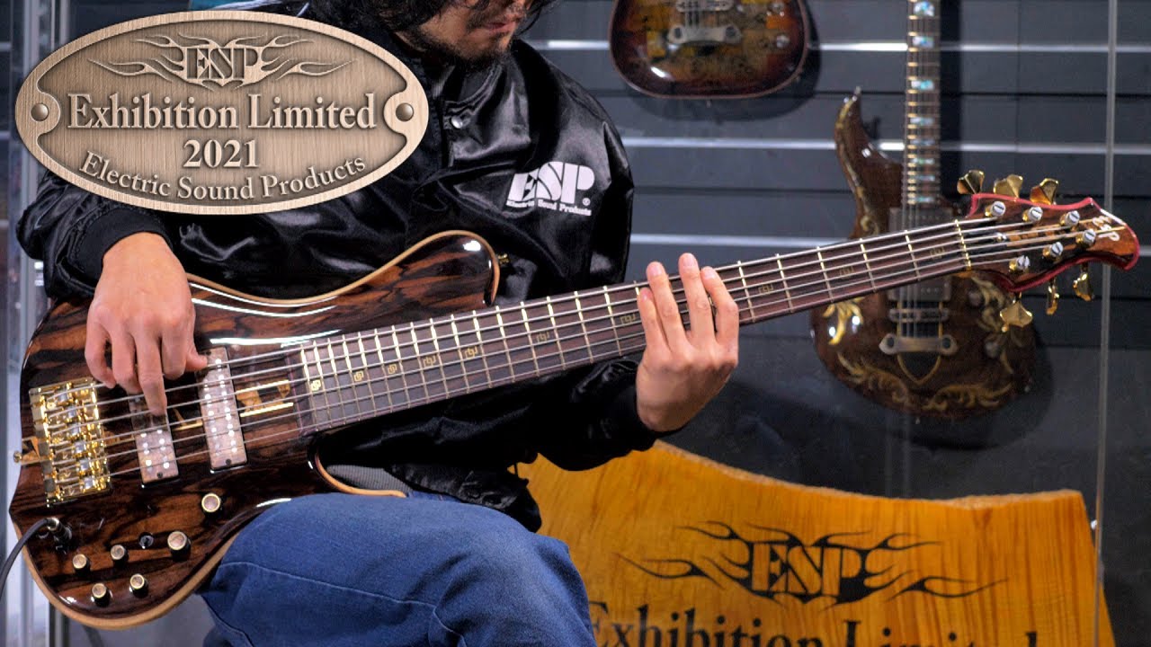 ESP Guitars: 2021 ESP Exhibition Limited EX21-28 OM BASS-6 - YouTube