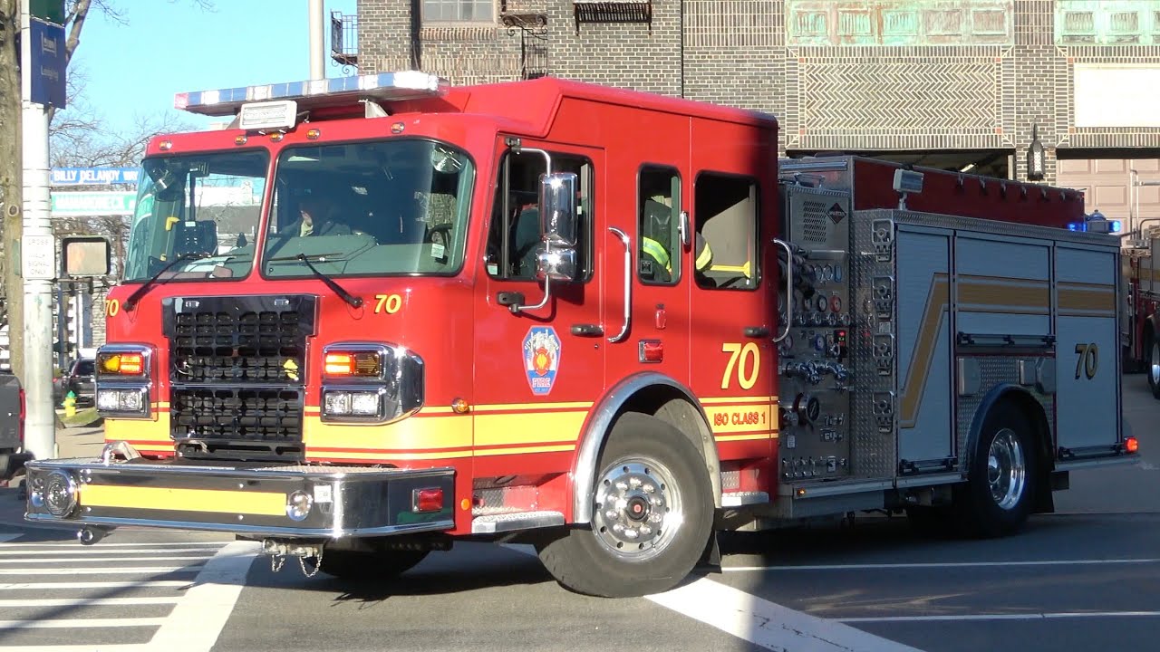 White Plains FD Engine 70 Responding - YouTube